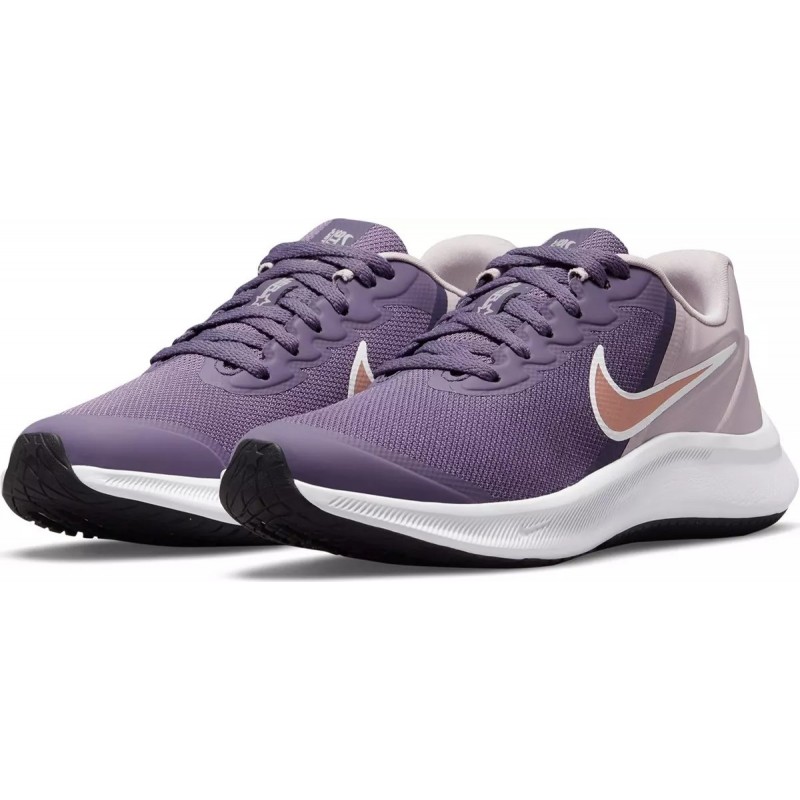 Кросівки NIKE STAR RUNNER 3 (GS) DA2776-501, Колір - фіолетовий, сірий ...